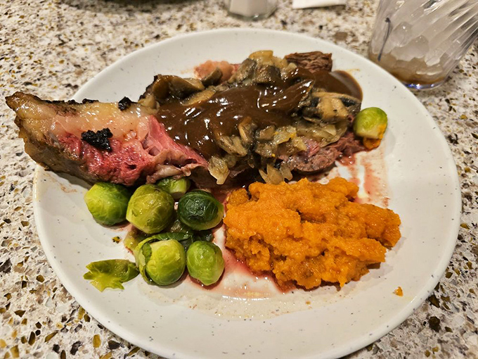 When meat is this tender, you don't need a knife&mdash;just a moment of silence to appreciate the chef's mastery of prime rib perfection. 