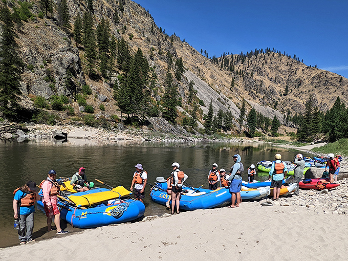 Adventure comes in bright blue packages along Idaho's rivers, where rafting guides turn white water into white-knuckle memories worth every splash.