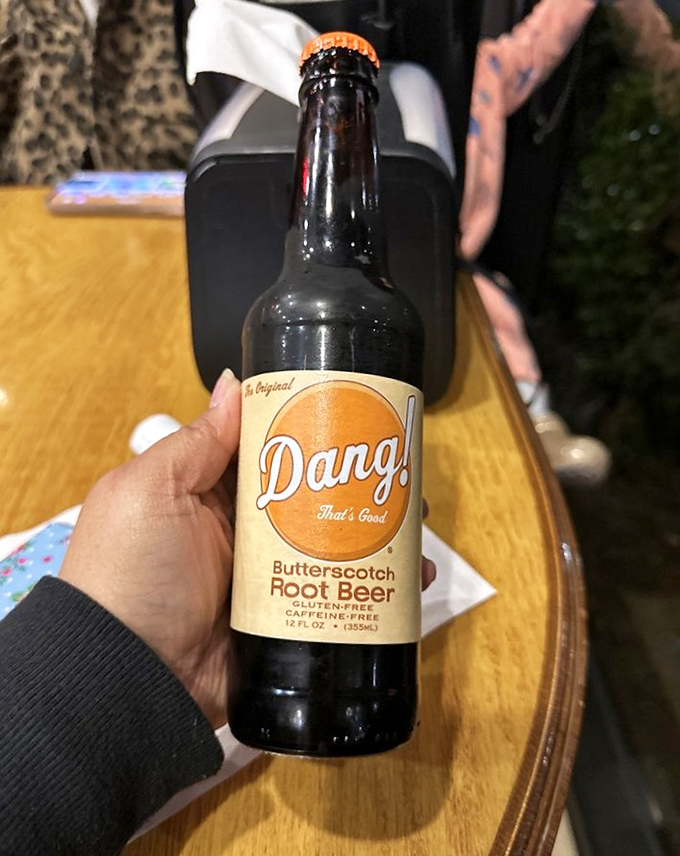 Root beer with a twist! This butterscotch brew is like your favorite childhood soda grew up, got a makeover, and came back to sweep you off your feet.