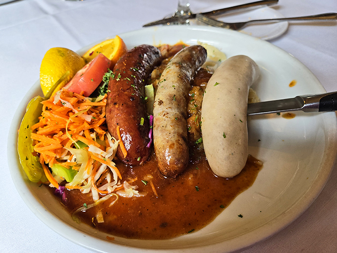 A sausage trio that tells a more compelling story than most Netflix documentaries, complete with a supporting cast of tangy sauerkraut.