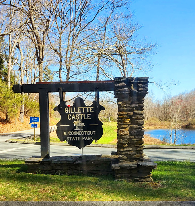 The entrance sign stands as your first clue that you've discovered one of Connecticut's most magical hidden treasures &ndash; elementary, my dear visitor!