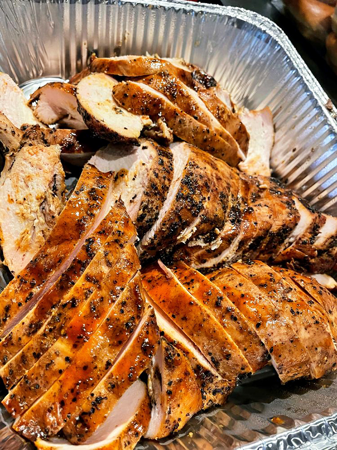 Perfectly smoked chicken with crispy skin that crackles like autumn leaves under your teeth.