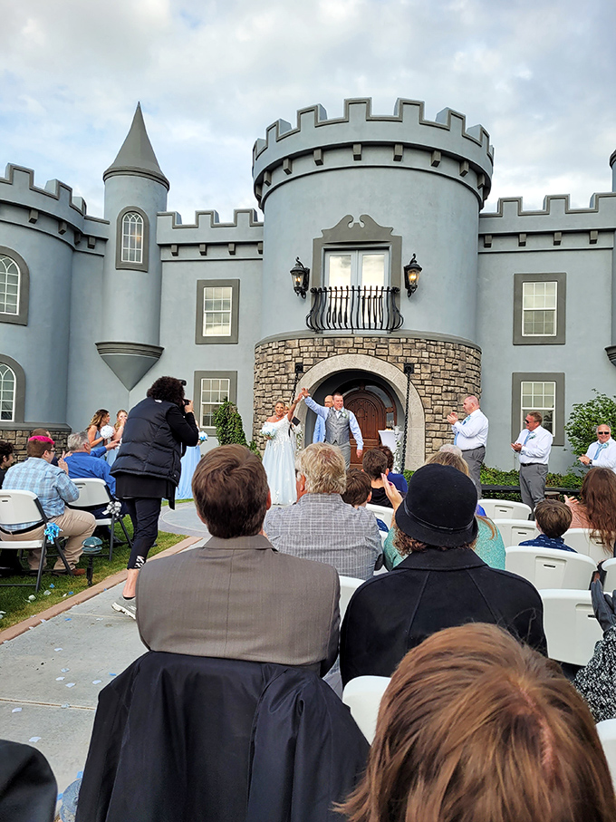 Magic happens when castle dreams meet Idaho reality&mdash;this couple's celebration proves fairy tales don't need to be fiction when you've got the right backdrop.