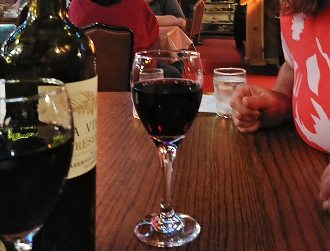 Nothing complements a great steak like a robust glass of red wine. This isn't just dinner&mdash;it's a full-sensory experience in rustic elegance. 