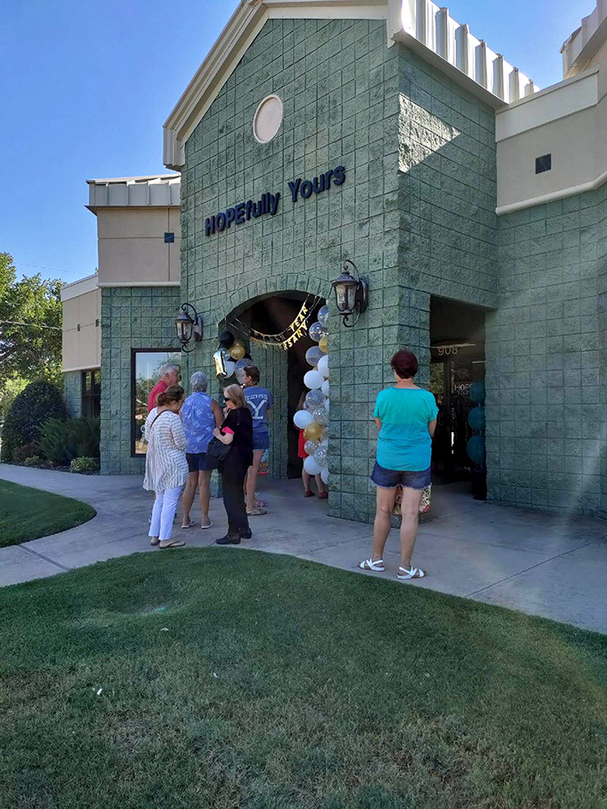 "HOPEfully Yours" &ndash; the clever name is just the beginning of the thoughtfulness you'll find in this mint-green gem.