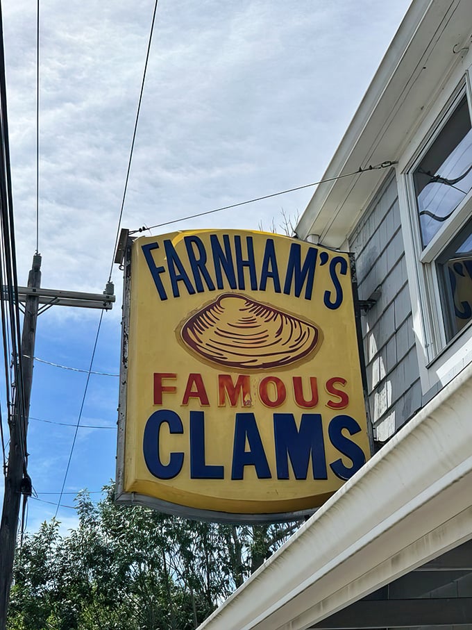 J.T. Farnham's: That yellow sign is like a beacon of fried clam perfection, drawing seafood pilgrims from miles around.