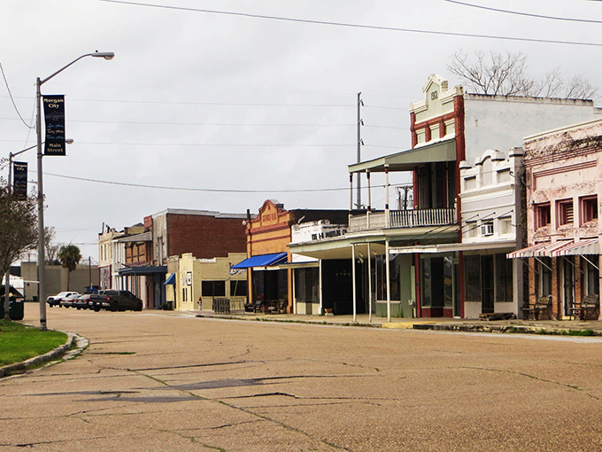 Industrial meets beautiful in Morgan City, where even highways over water somehow look poetic.