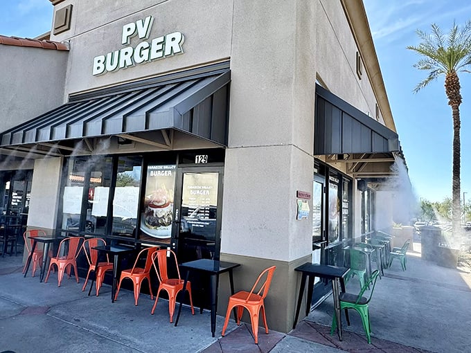 Paradise Valley Burger proves great things come in unassuming packages. This modest storefront hides flavor bombs waiting to explode.