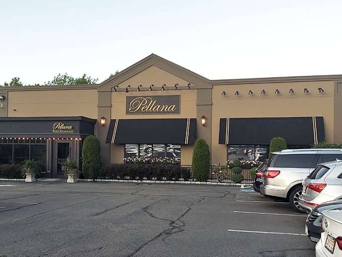 Upscale suburban sophistication that doesn't apologize for excellence - those awnings promise steaks worthy of special occasion celebrations.