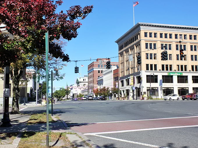 Pittsfield's downtown vista showcases mountains embracing a city that's big enough for amenities, small enough to feel like home.