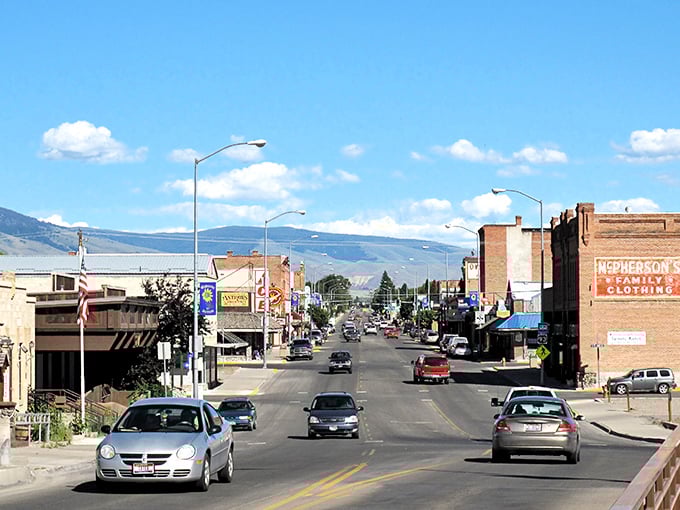 Salmon's mountain-framed main street offers a picturesque setting where retirement dollars go further amid stunning natural beauty.
