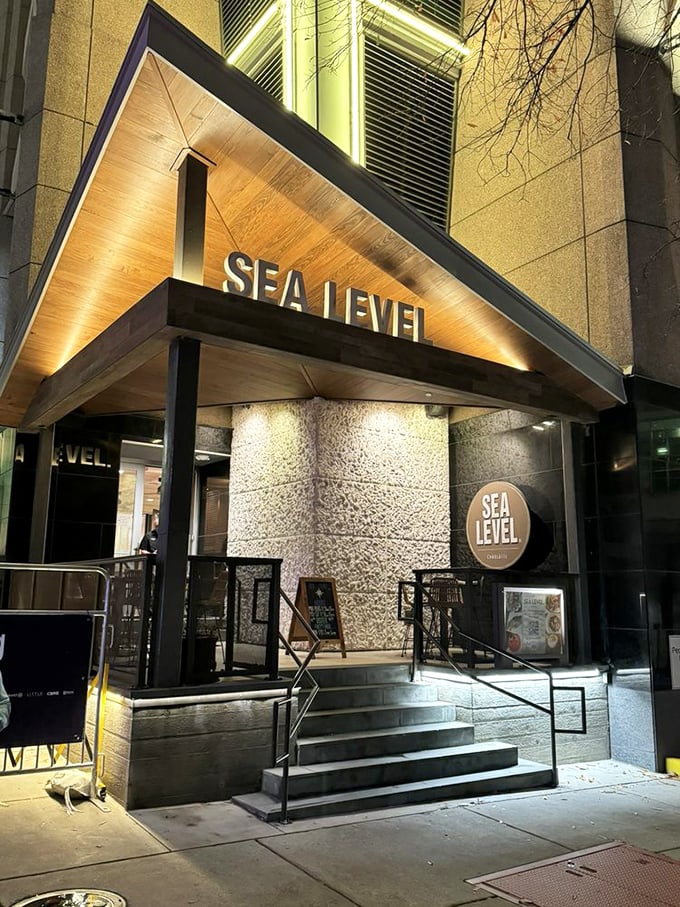 Sea Level NC: Urban sophistication meets coastal flavors&mdash;like your sophisticated city cousin finally understanding why you love beach vacations.