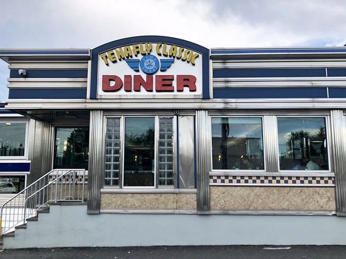 The Tenafly Classic Diner's blue and silver exterior gleams with promise&mdash;like the Hope Diamond of breakfast spots.