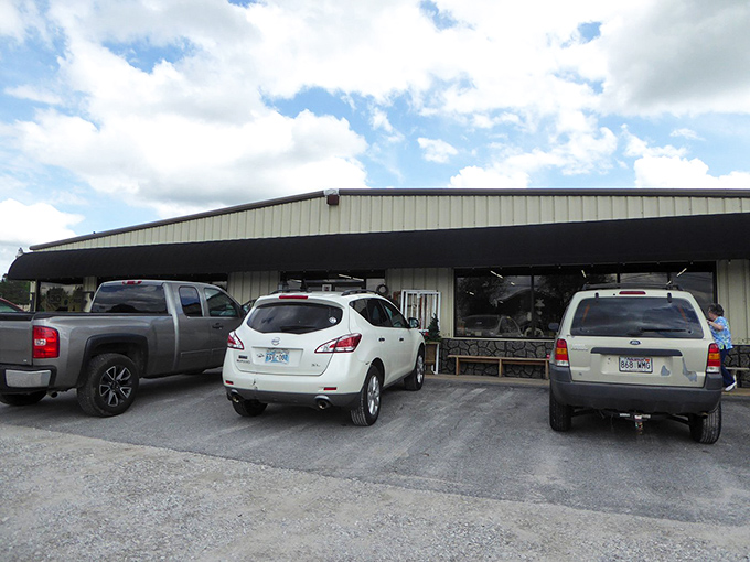 Tontitown Flea Market's exterior might be modest, but inside awaits an endless adventure. Like a TARDIS of treasures&mdash;bigger on the inside!