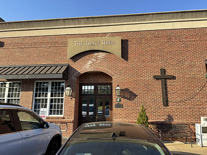 The Trace Grill's understated brick fa&ccedil;ade gives no hint of the breakfast revelations awaiting inside &ndash; like finding a diamond in a very delicious rough.