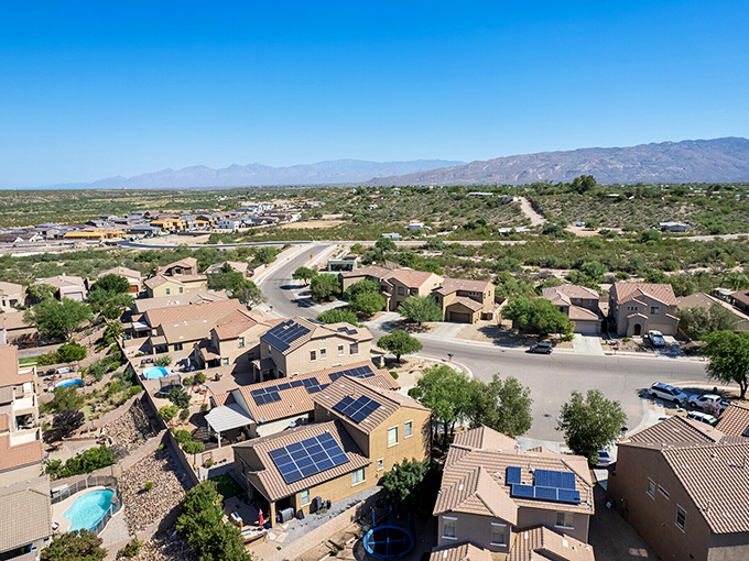 Vail's solar-powered homes blend seamlessly into the desert landscape &ndash; retirement with a side of environmental consciousness.