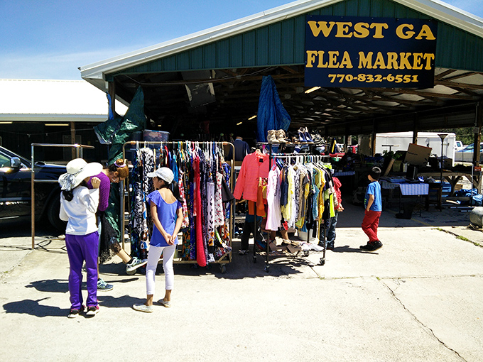 No frills, all thrills! West Georgia's open-air setup creates that perfect small-town shopping vibe where conversations flow as freely as the bargains.