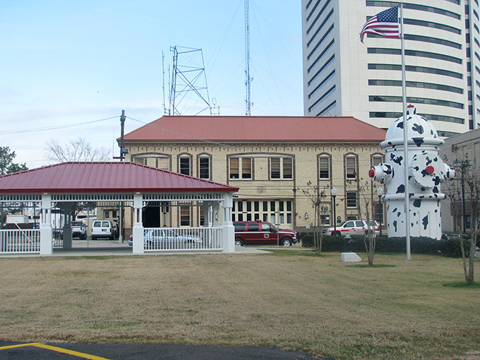 Beaumont's art deco fire station charms with its unique spotty dalmatian hydrant &ndash; quirky Texas at its finest.