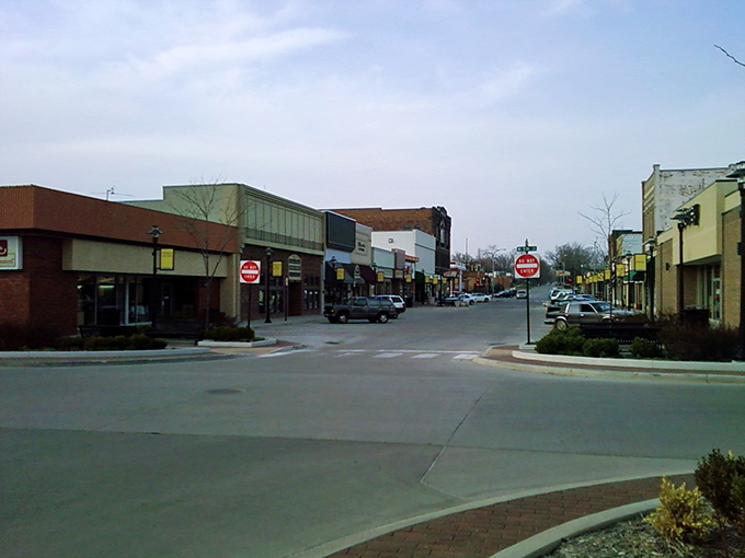 Carroll reveals a tidy downtown district surrounded by residential neighborhoods.