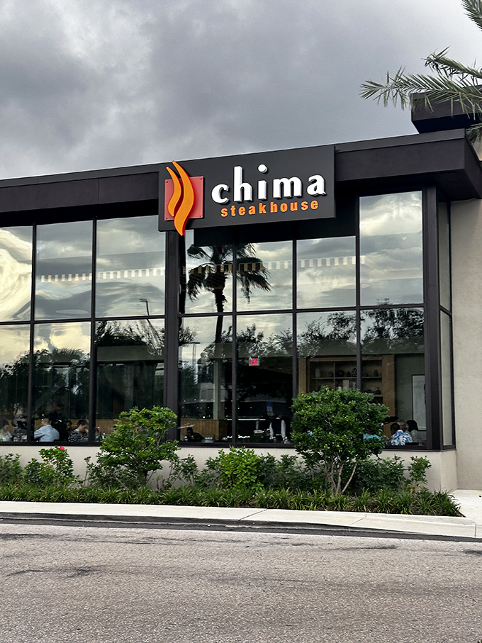 The contemporary lines of Chima Steakhouse promise a dining experience that's as visually striking as it is delicious.