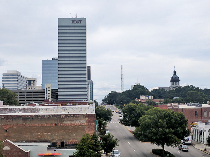 Columbia's skyline blends historic and modern, with the BB&T building reaching skyward. City amenities with small-town living costs.