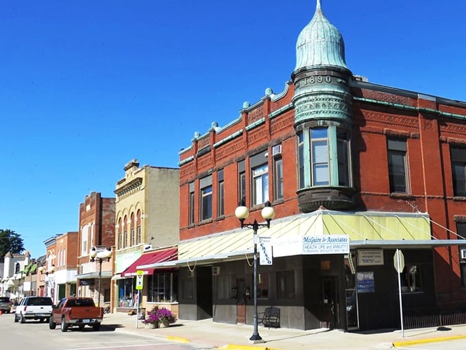 The "Do Not Enter" sign seems ironic&mdash;Cresco's inviting main street is exactly the kind of place you'll want to explore.