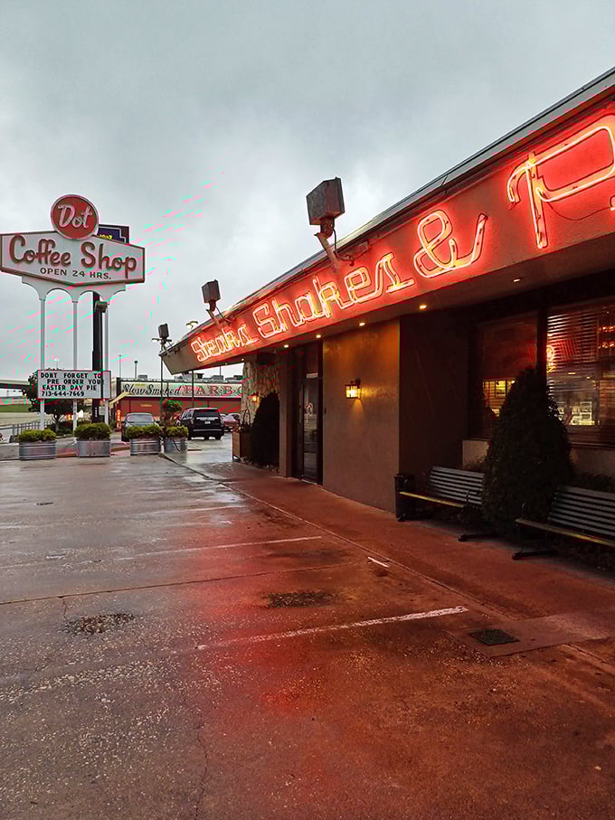 Rain-slicked pavement can't dampen the warm glow of a place where "breakfast for dinner" isn't a quirky choice&mdash;it's a lifestyle.