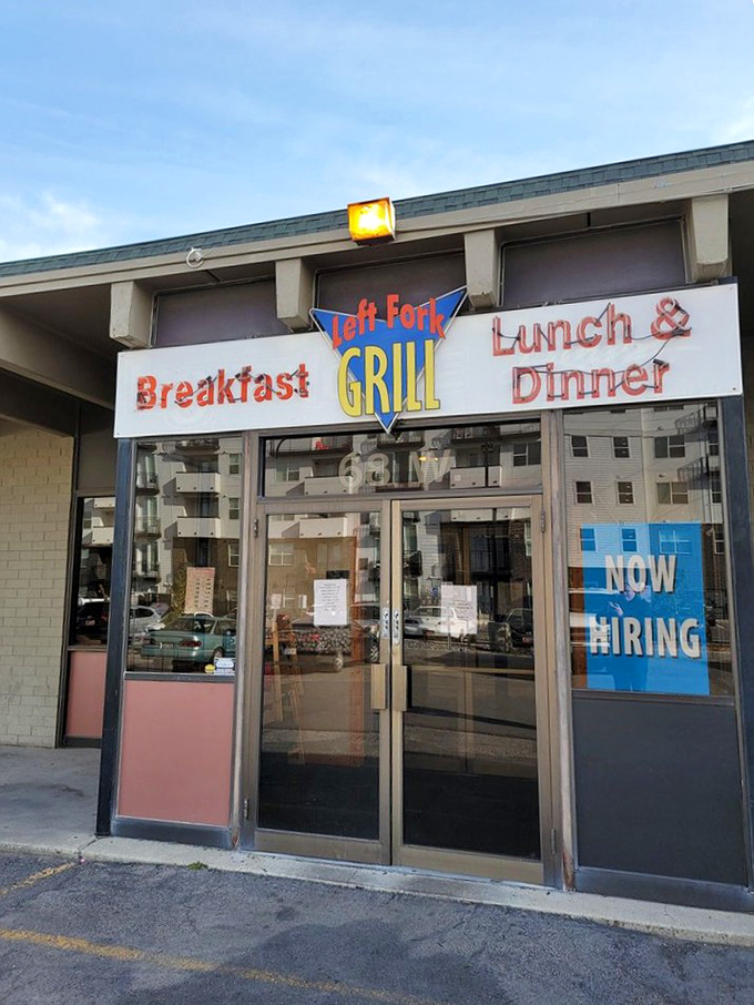 Behind these simple glass doors lies a world where hash browns achieve their highest purpose and eggs reach perfection.