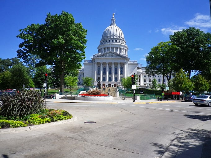 The iconic Madison Capitol dome watches over a city where cultural richness doesn't require a rich retirement portfolio.