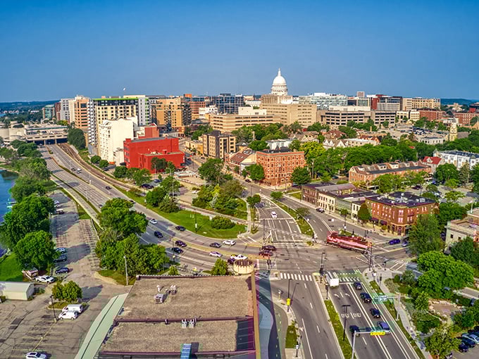 The charming streets of Amery offer affordable small-town living with all the essentials within easy reach.