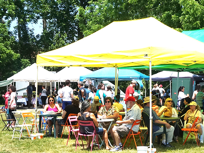 Olney's market transforms an ordinary parking lot into a vibrant community hub—proof that the best shopping doesn't need marble floors.