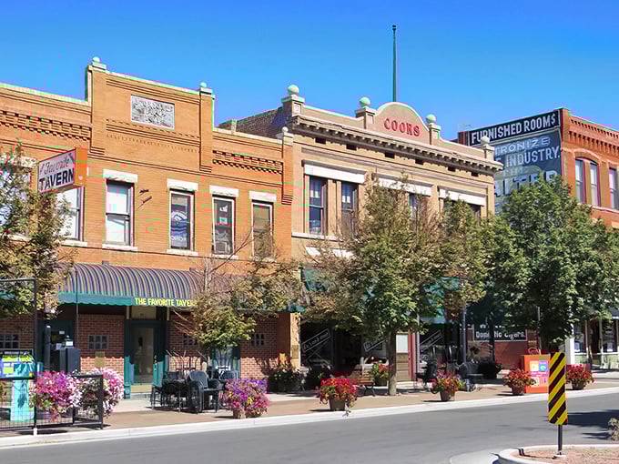 That street corner in Pueblo has probably been the meeting spot for locals for over a century. "Meet me at the green awning!"