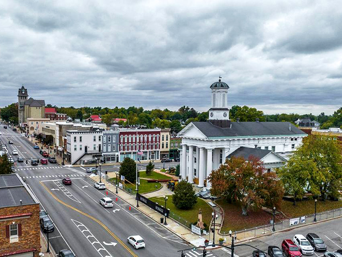 Richmond's hillside perspective showcases a town nestled among Kentucky's rolling landscape, where retirement feels like a permanent vacation.
