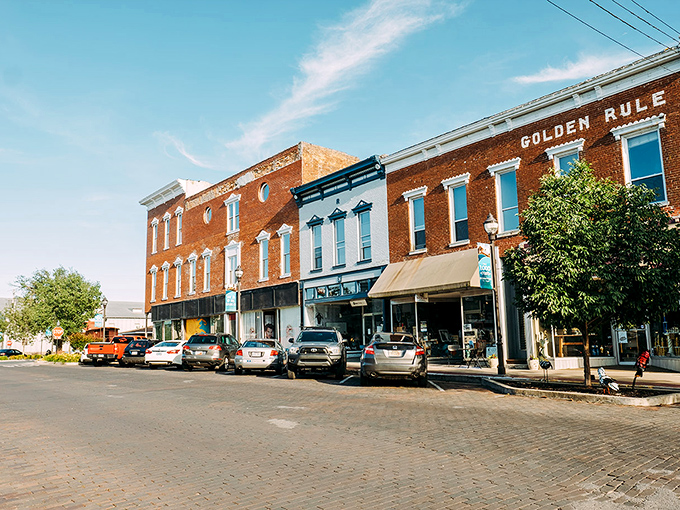 Downtown Rogers combines historic character with modern affordability. Those awnings provide shade for both you and your wallet!