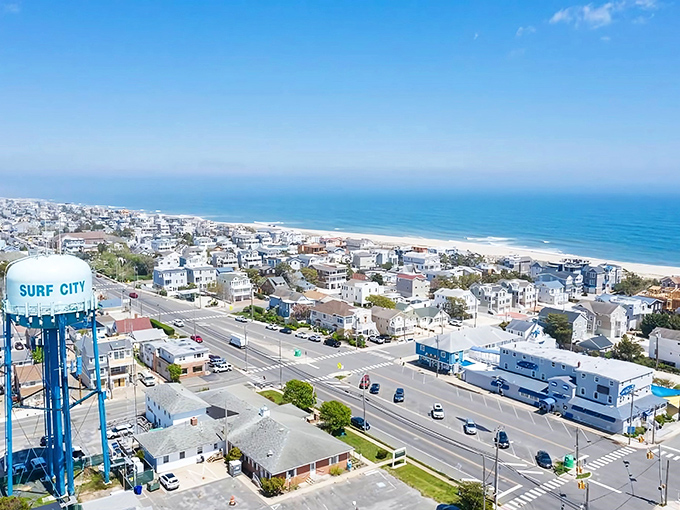 The Atlantic stretches out before Surf City's shores, offering retirement views that feel luxurious but come with reasonable property taxes.