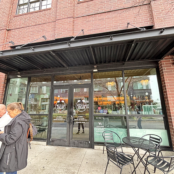 Behind these large windows awaits a contemporary take on comfort food that would make your Southern grandmother both confused and proud.