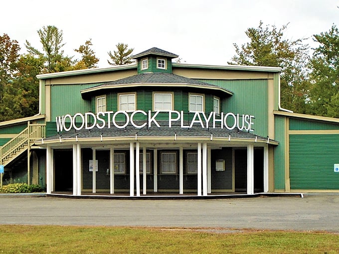 The legendary Byrdcliffe Theater stands as Woodstock's creative heart, where performances have entertained generations of art-loving audiences.