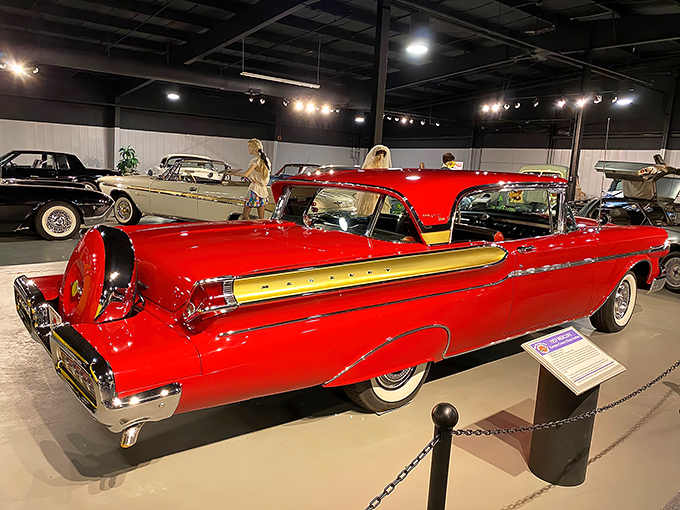 Tail fins that could double as spacecraft wings—this 1957 Mercury reminds us when cars weren't just transportation but rolling optimism about the future.