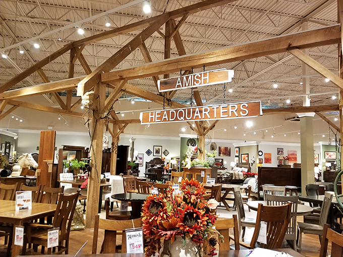 The Amish Headquarters—where craftsmanship hasn't changed in centuries, but somehow feels perfectly at home in your modern living space.