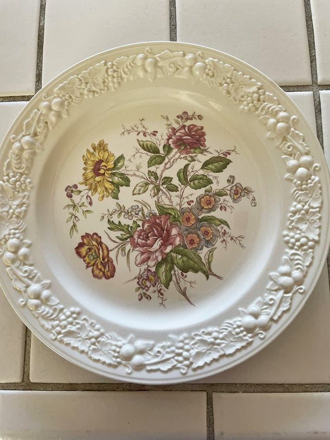 A plate that's outlived its original owner, survived countless moves, and still looks ready for Sunday dinner &ndash; they truly don't make them like this anymore.