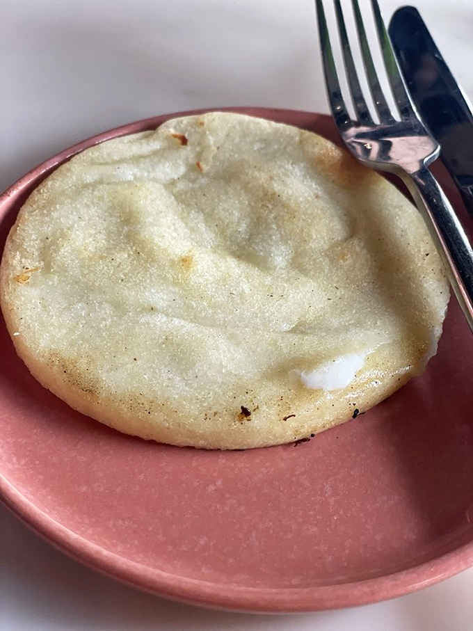 The humble arepa&mdash;Colombia's gift to carb lovers everywhere. This cheese-filled corn cake is what pancakes dream of becoming when they grow up.