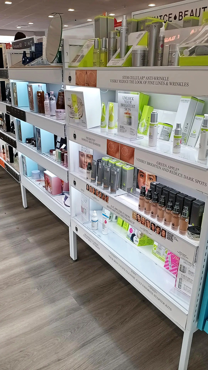 Beauty products arranged with military precision promise transformation&mdash;or at least the illusion that you might wake up looking like your Instagram filter.