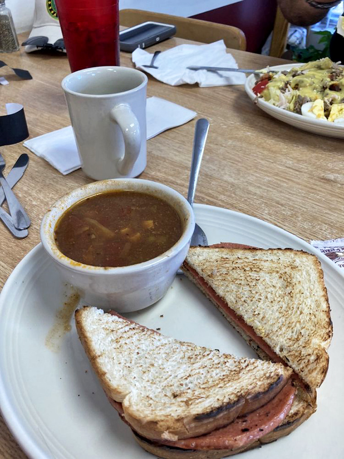 Comfort in a bowl meets comfort between bread&mdash;this soup and sandwich combo is what rainy days were invented for.