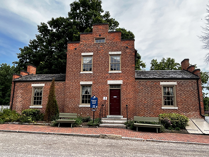 White picket fences and red brick—the classic American dream, 1840s edition. This immaculately restored home makes modern McMansions seem soulless by comparison.