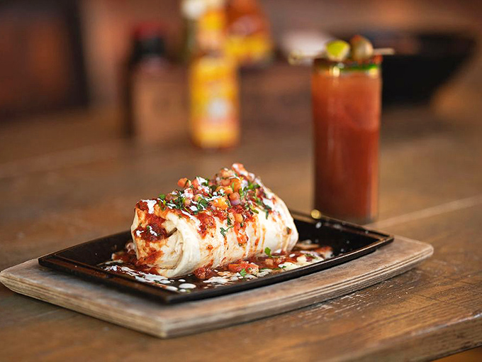 This burrito isn't just a meal&mdash;it's a commitment, with each bite offering layers of flavor that unfold like chapters in a delicious novel.