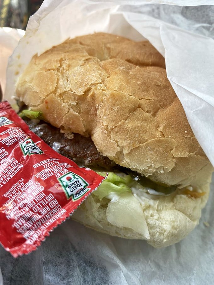 Simple perfection wrapped in paper. This burger doesn't need truffle aioli or artisanal buns&mdash;it's been converting fast food loyalists since before McDonald's went national.