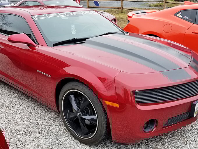 Modern muscle meets classic design philosophy in this striking Camaro, proving Detroit still knows how to turn heads decades after the pony car wars.