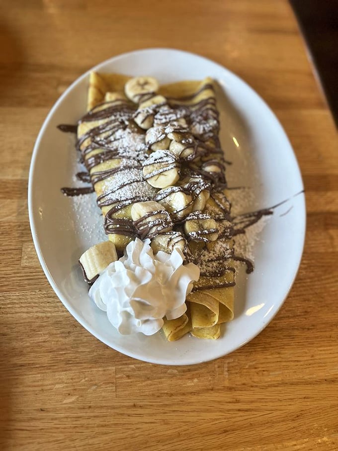 Not your grandmother's crepes&mdash;unless your grandmother was a culinary genius who understood the magic of bananas and chocolate.