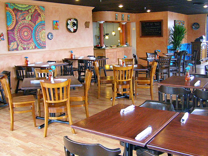 The dining area strikes that perfect balance between "nice enough for date night" and "casual enough to laugh loudly with friends."