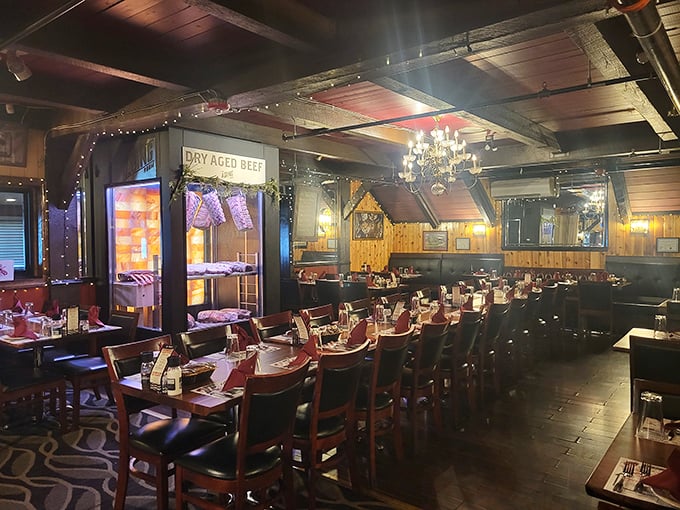 The dining room waits for the evening rush like a theater before showtime. Those tables have witnessed more celebrations than a justice of the peace.